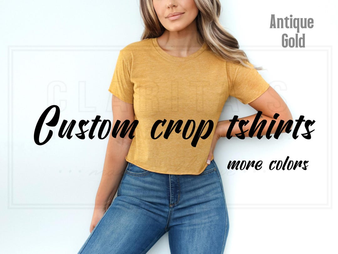 Custom Crop Top | Custom Shirt | Personalized Crop T-shirts | Raw ...