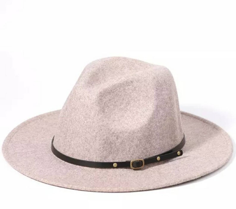 Fedora Wool Hat Wide Brim Adjustable Sweatband. Unisex - Etsy