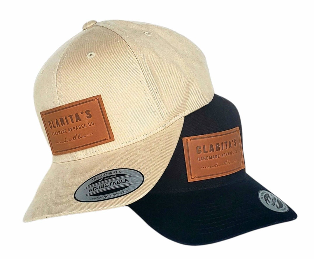 Adult Mid-profile Hat | Unisex Leather Logo Cap | Yupoong Classic ...