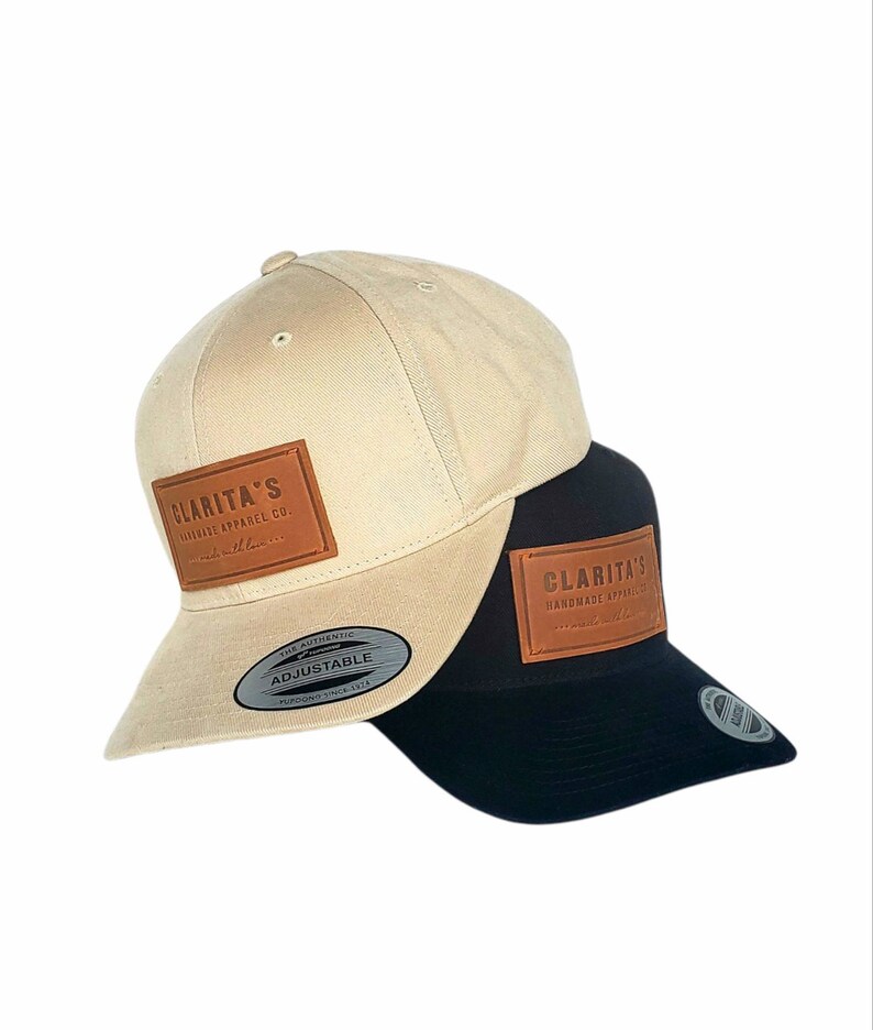 Adult Mid-profile Hat | Unisex Leather Logo Cap | Yupoong Classic ...