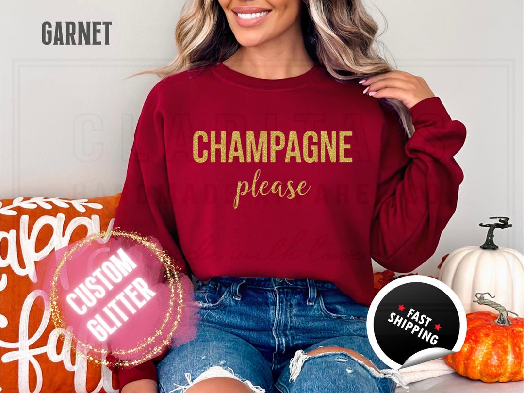 Sparkly Glitter Sweatshirt and T-shirts: Christmas Bachelorette ...