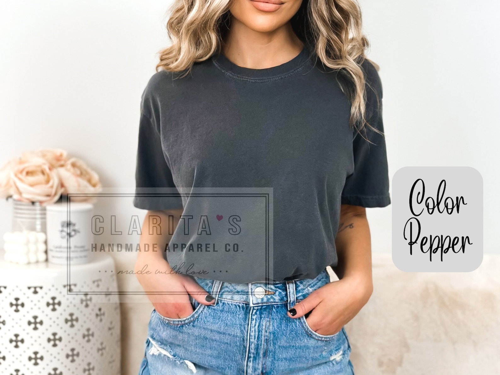 Comfort Colors Tshirt, Heavyweight Shirt 100% Cotton, Garment-dyed ...