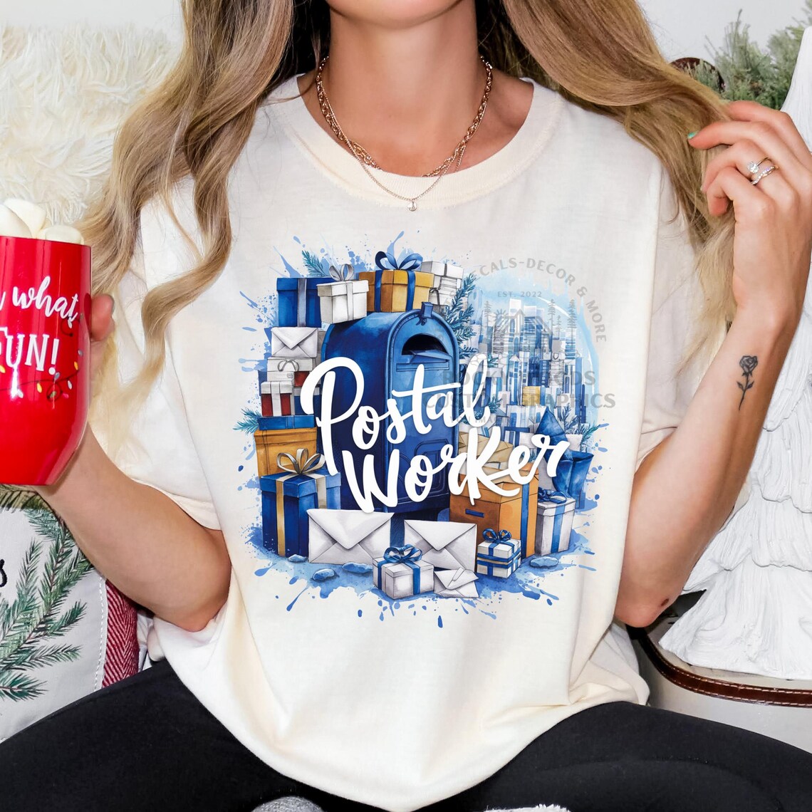 Postal Worker PNG Sublimation Design, Postal Service Shirt, Cute Mail ...