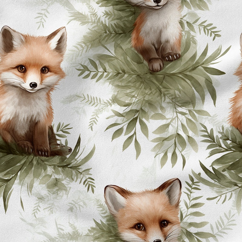 Fox Fabric - Etsy