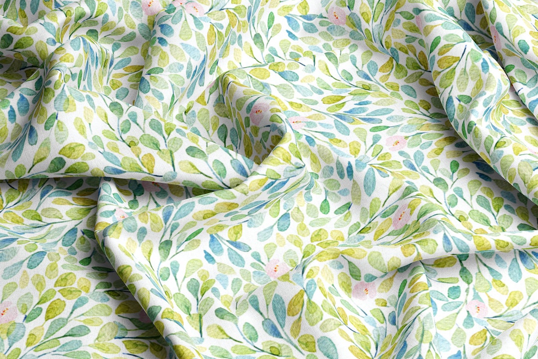Patterns VISCOSE Fabric 100%, Eco-print, Printed Viscose Fabric ...