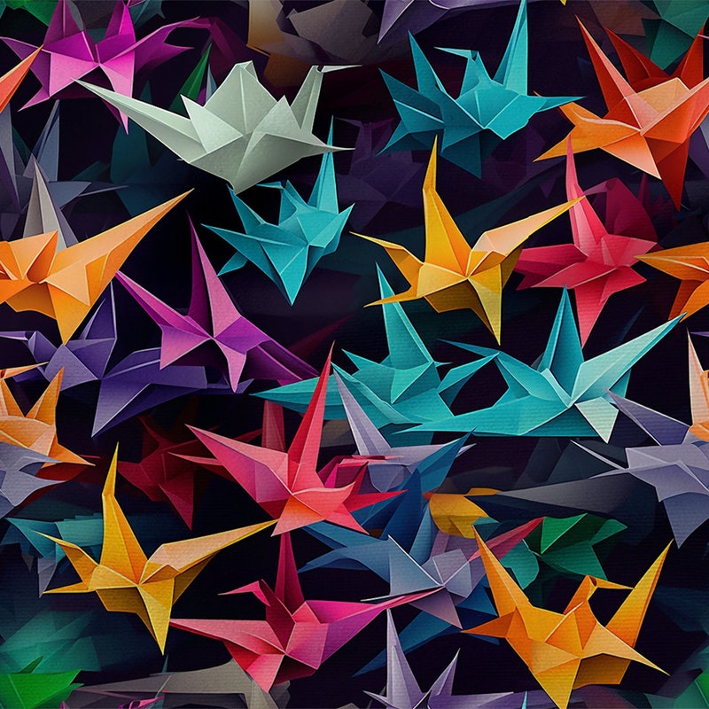 Origami Fabric - Etsy