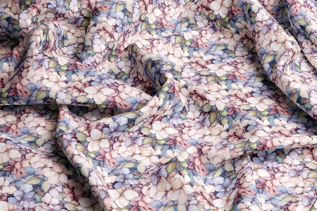 Patterns VISCOSE Fabric 100%, Eco-print, Printed Viscose Fabric ...