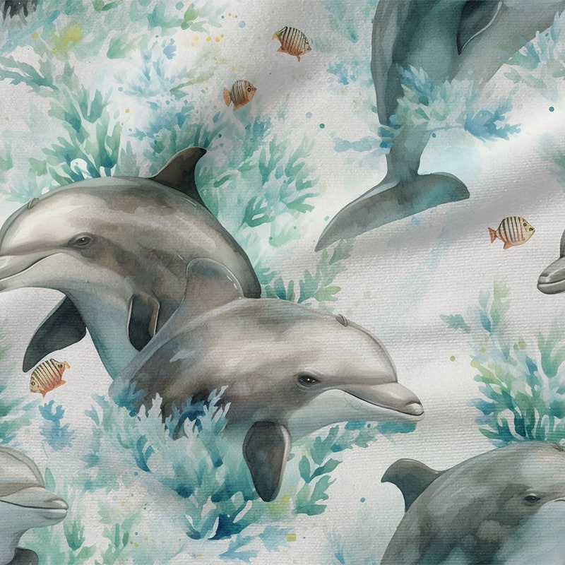 Dolphin Fabric - Etsy