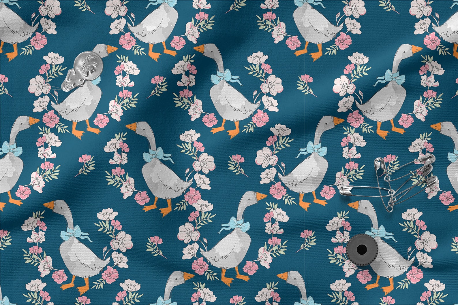 GEESE Cotton 100% Eco-print Printed Cotton Fabric GEESE - Etsy