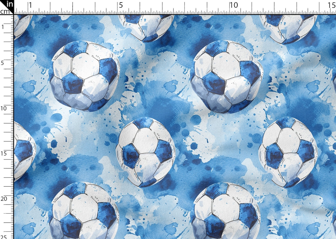 Football Cotton 100%, Eco-print, Printed Cotton Football Fabric, Width ...
