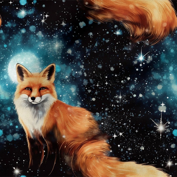 Fox Print Fabric - Etsy