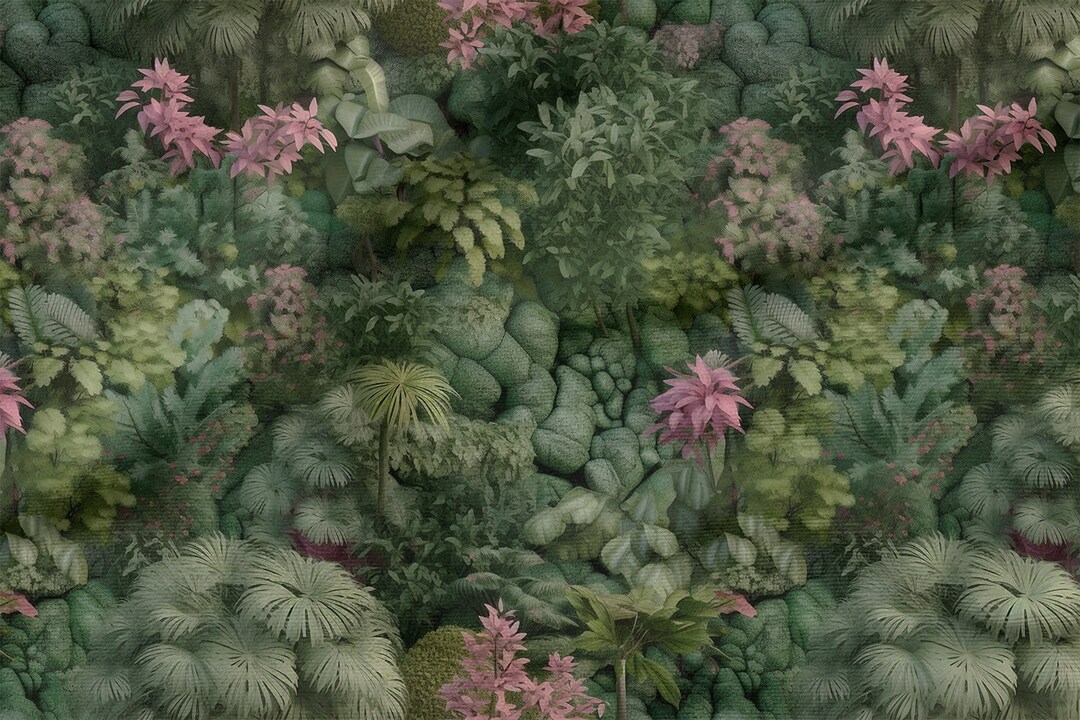 The Rainforest Cotton 100%, Eco-print, Printed Cotton Forest Fabric ...