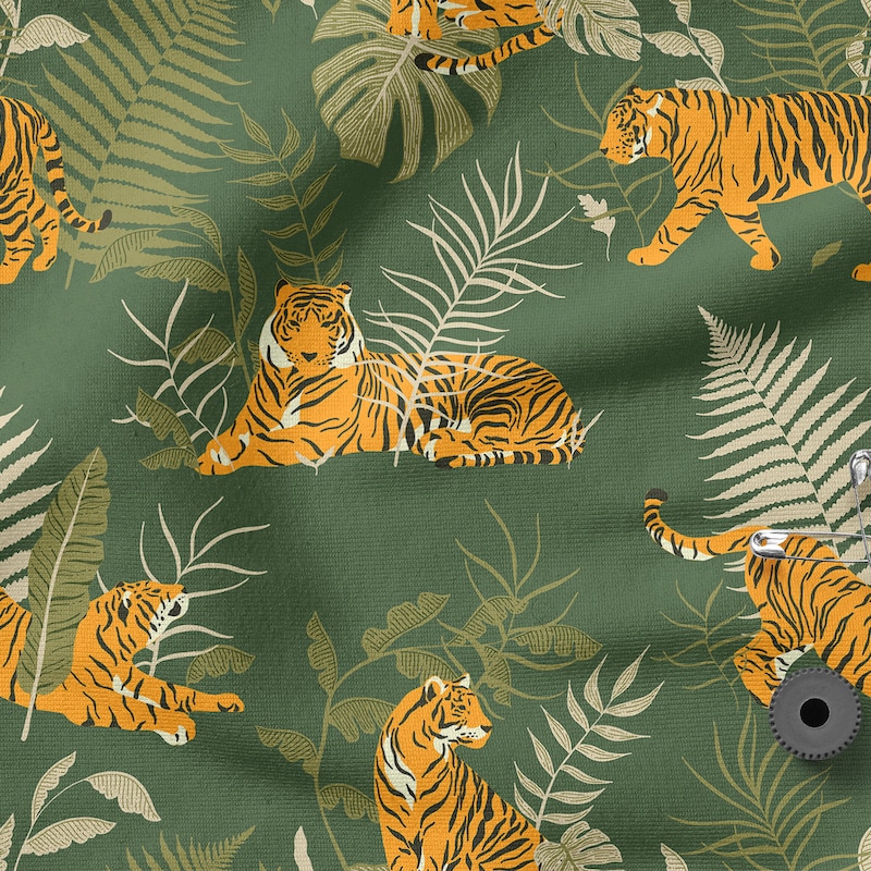 Tiger Fabric - Etsy