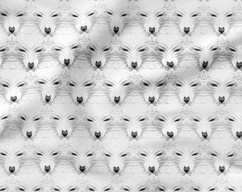 Wolf Cotton Fabric | Etsy