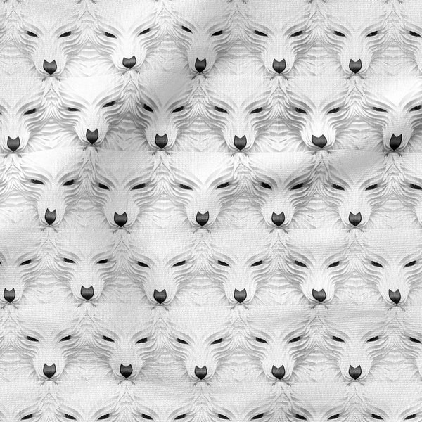 Wolf Cotton Fabric - Etsy