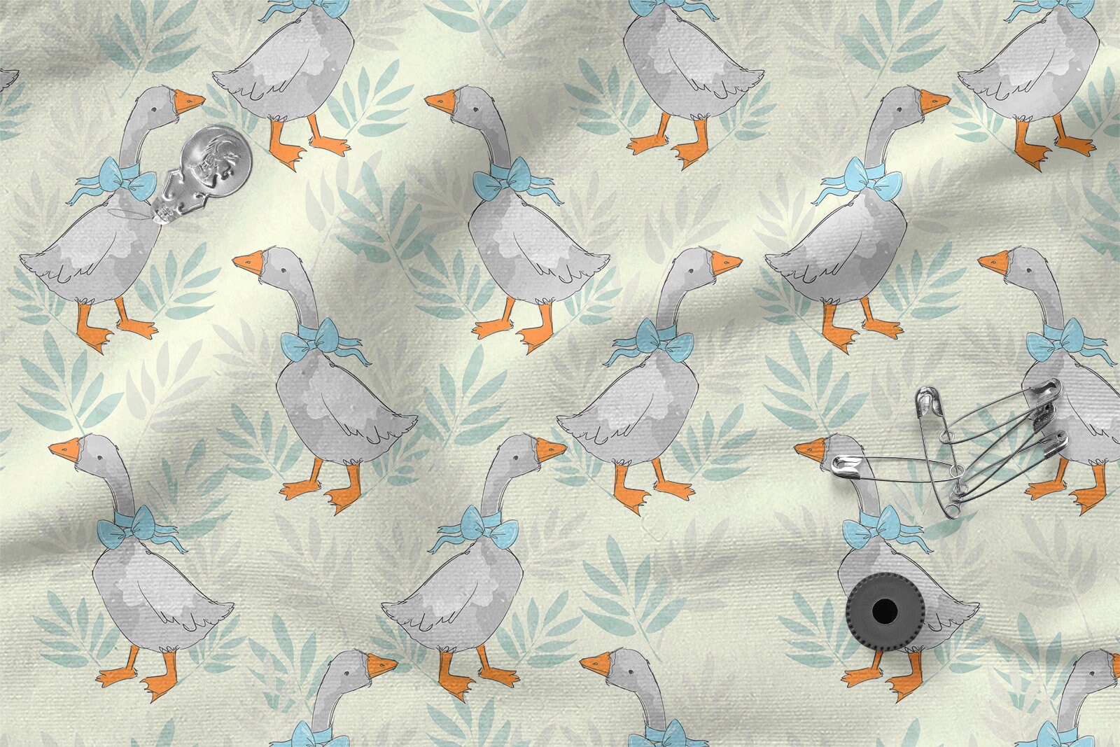 GEESE Cotton 100% Eco-print Printed Cotton Fabric GEESE - Etsy