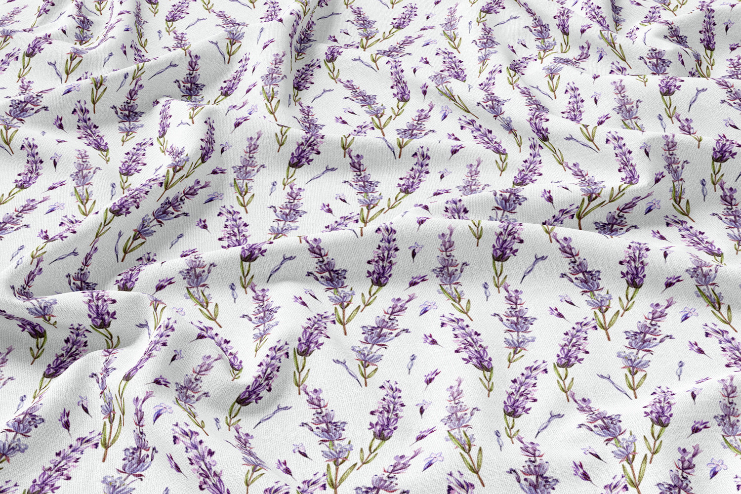 Lavanda Linen 100%, Eco-print, Tessuto di lino stampato, Lino ...