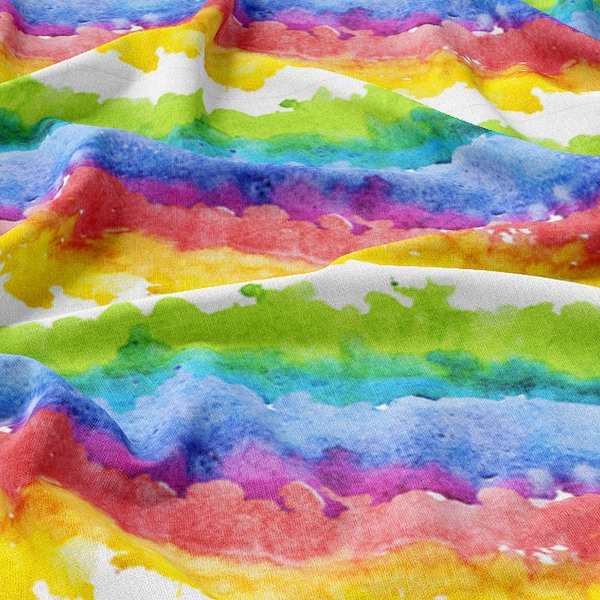 Rainbow Fabric - Etsy