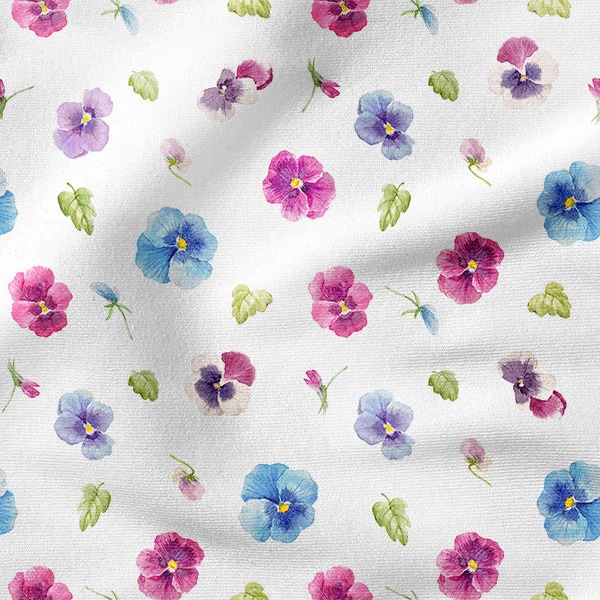 Pansies Fabric - Etsy