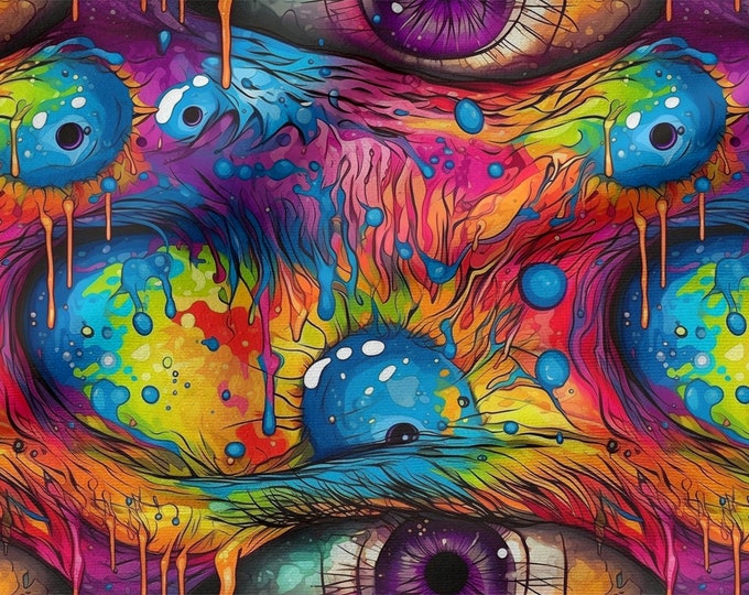 Eyes Fabric Eye Eye Eye by Hollycejeffriess Eyes Print Line Work Ink ...