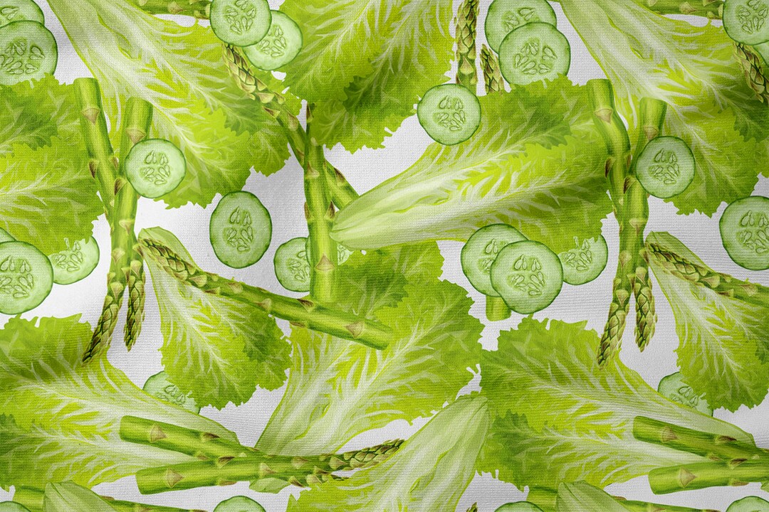 Vegetables Patterns Cotton 100%, Eco-print, Printed Cotton Fabric ...