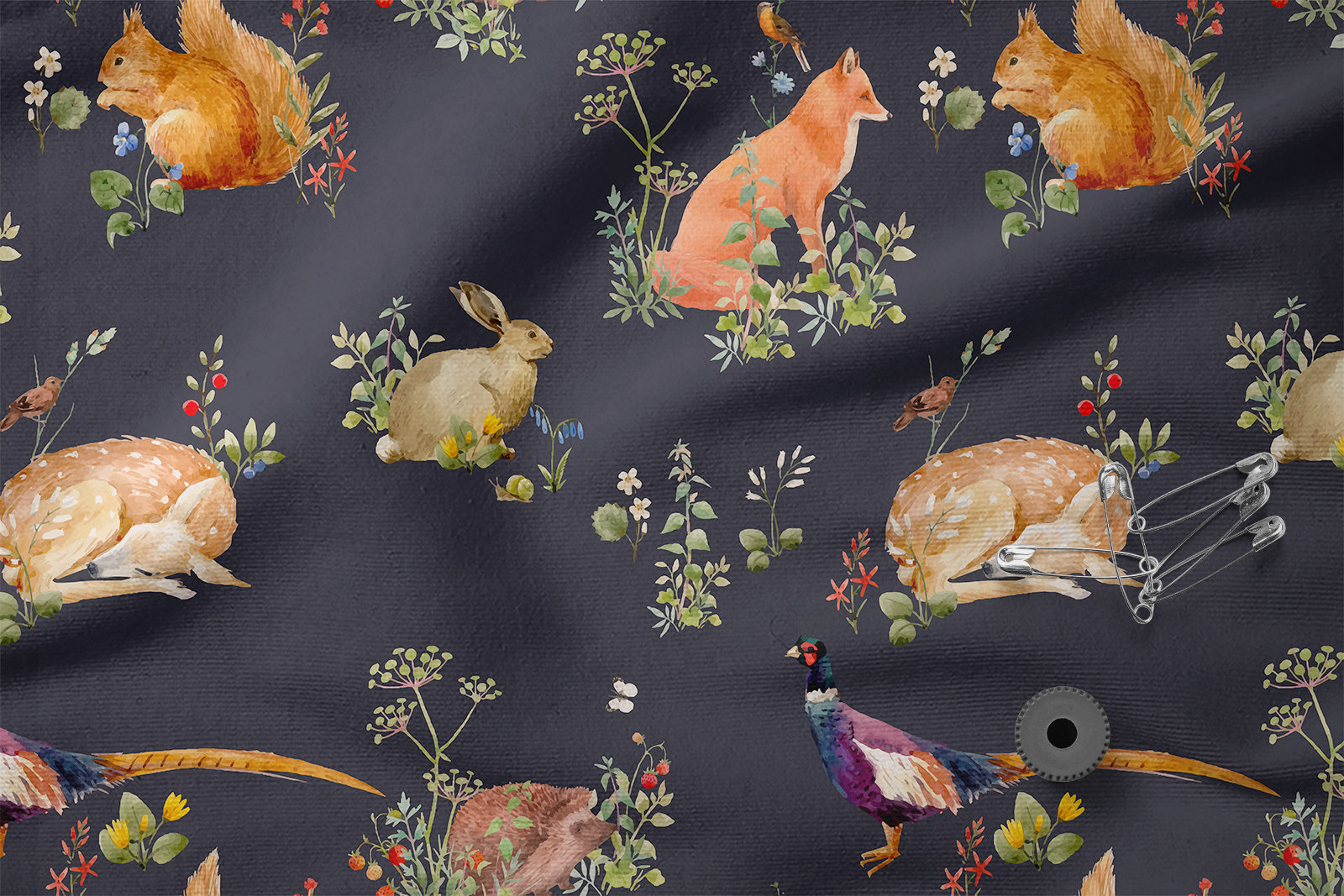 Forest Life Cotton 100% Eco-print Wood Cotton Fabric | Etsy UK