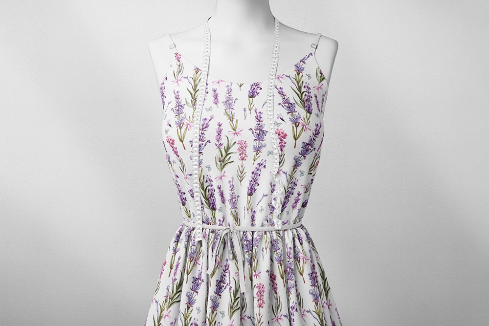 LAVENDER FLOWERS Cotton 100% Eco-print Printed Cotton Fabric - Etsy