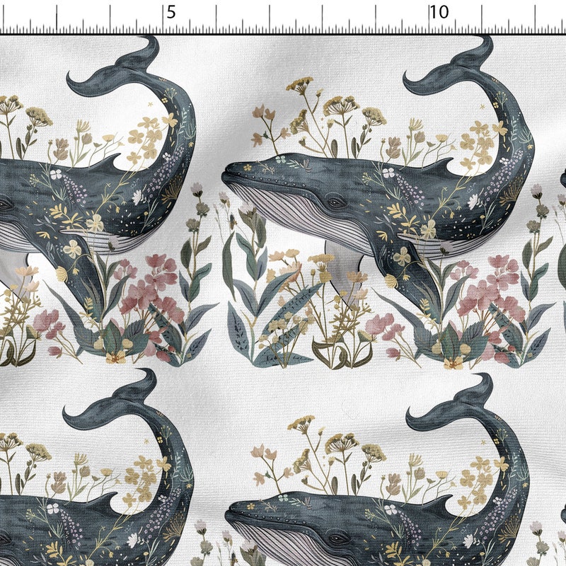 Whale Fabric - Etsy