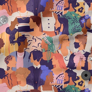 Fabric With People - Etsy