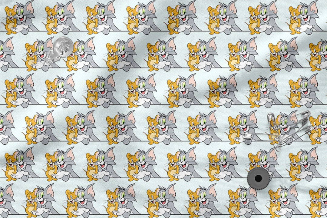 Classic Cartoon Cotton 100%, Eco-print, Printed Cotton Fabric, Cartoon ...