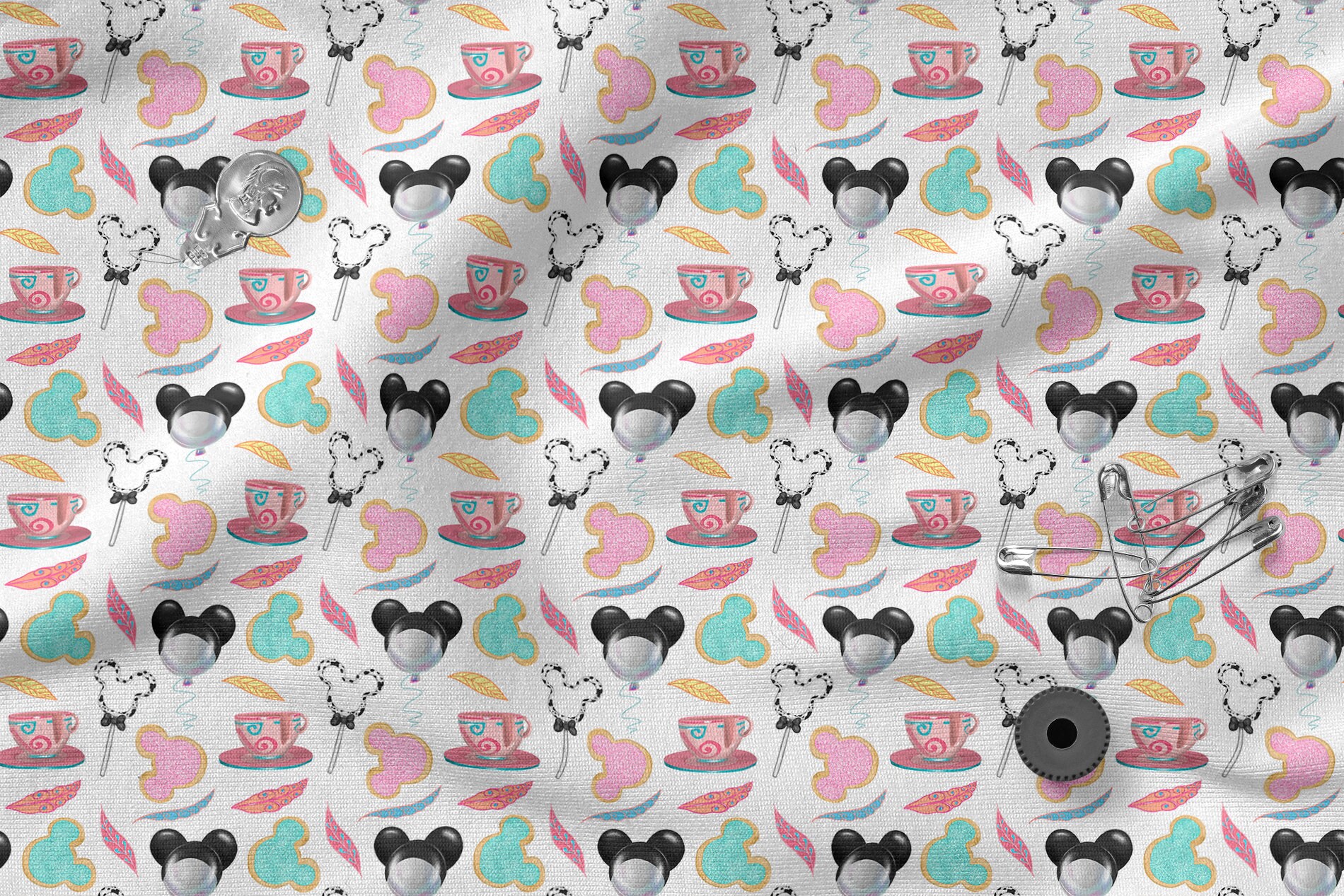 Magic Kingdom Cotton 100%, Eco-print, Printed Cotton Fabric, Magic ...