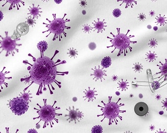 Virus Fabric Bacteriophage Psychedelic by Will La Puerta Virus Bacteria ...