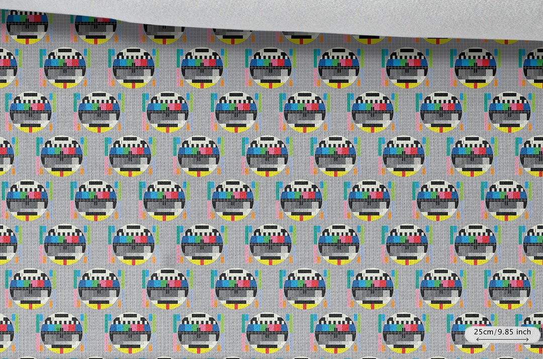 Sweatshirt Fabric Signal Lost, Stretchable, Cotton Knit Fabric, for ...