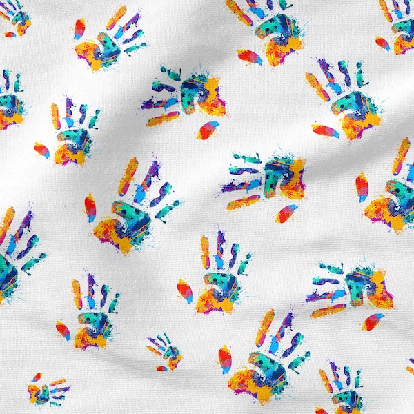 Hand Printed Fabric - Etsy