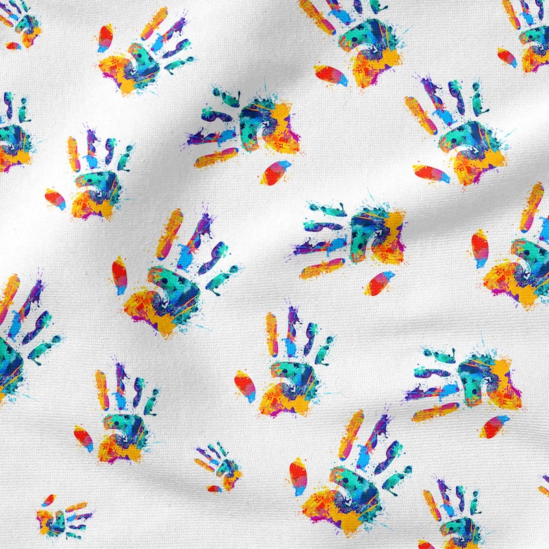 Hand Printed Fabric - Etsy