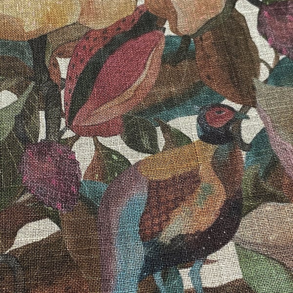 Floral Linen Fabric - Etsy