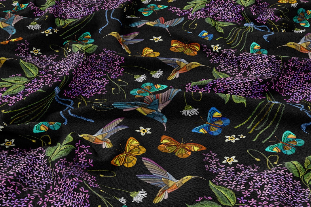 Exotic Pattern, Linen 100%, Eco-print, Printed Linen Fabric, Softened ...