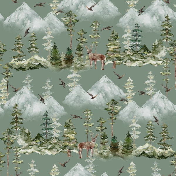Forest Fabric - Etsy