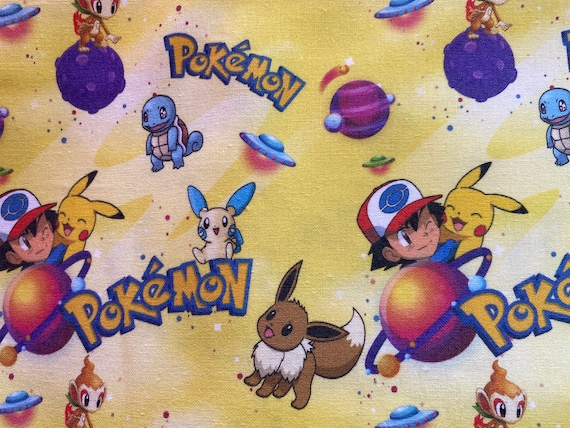 Cartoon Characters Cotton 100% Eco-print Plain Weave | Etsy
