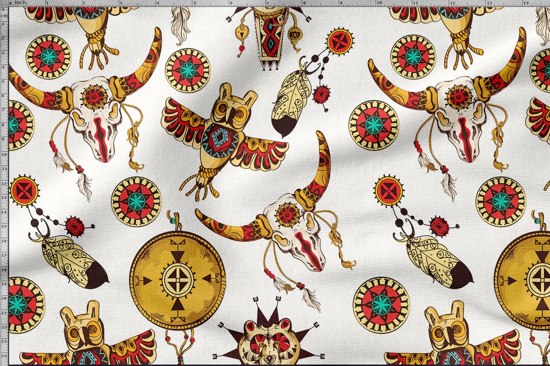 Regional Pattern Cotton Fabric 100%, Eco-print, Regional Fabric, Width ...