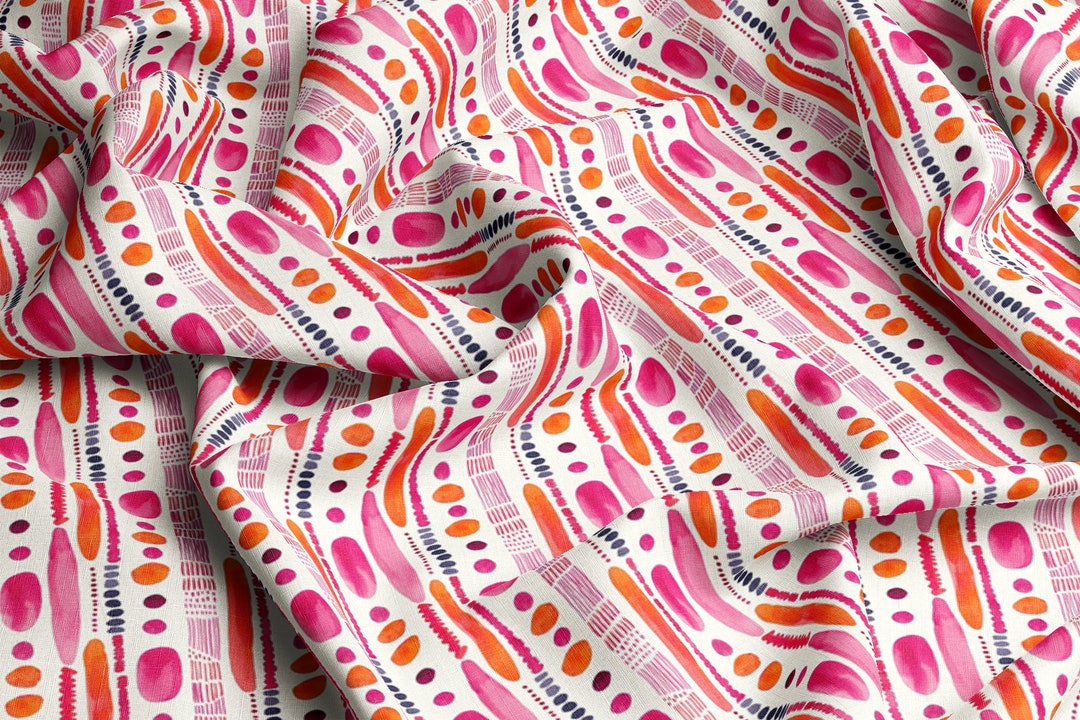 Patterns VISCOSE Fabric 100%, Eco-print, Printed Viscose Fabric ...