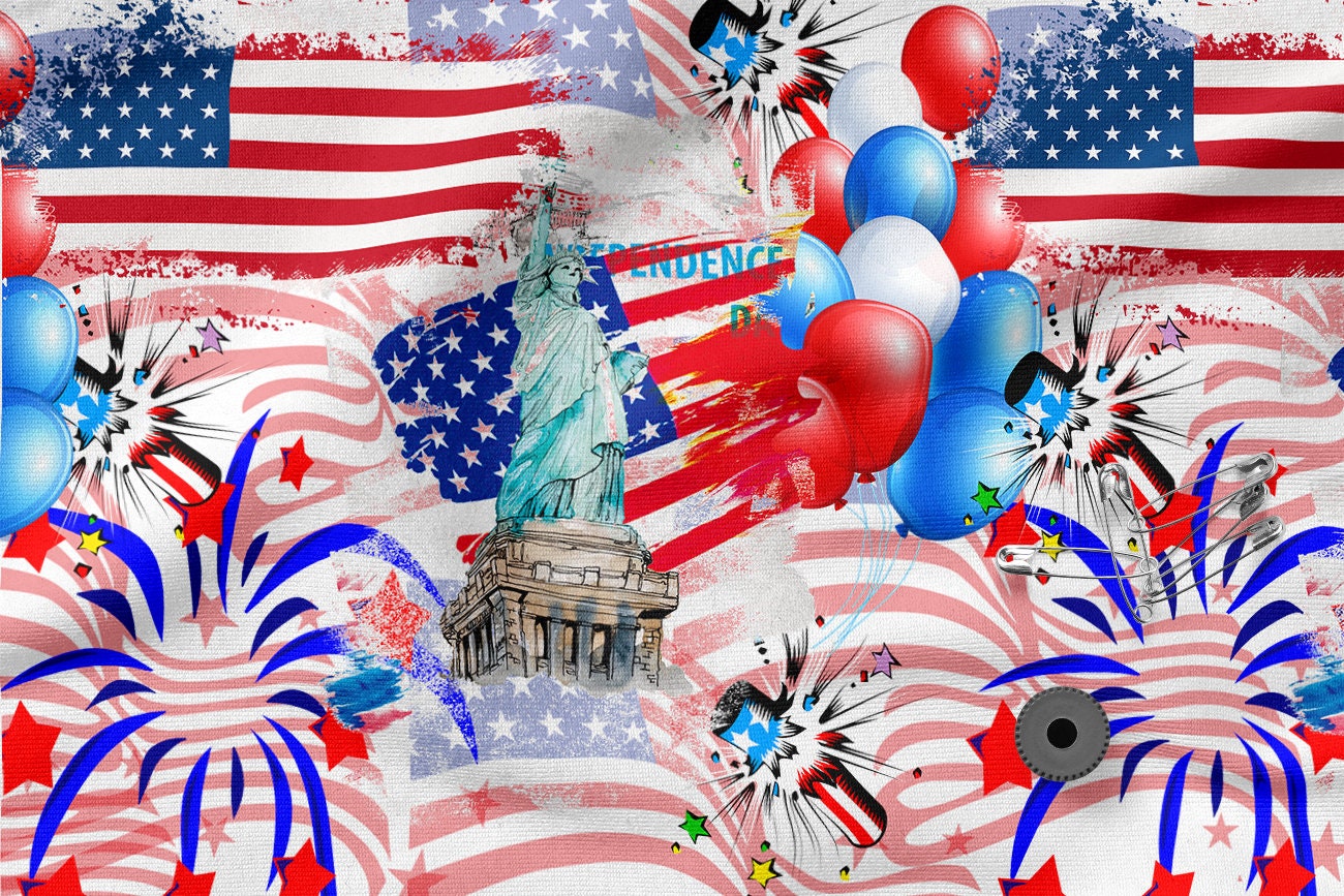 Usa Canvas Fabric - Etsy