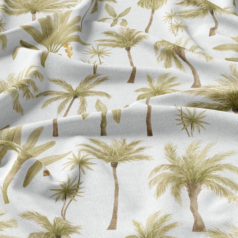 Palm Tree Fabric - Etsy UK