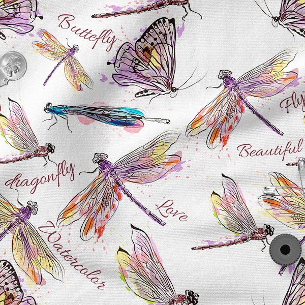 Dragonfly Fabric - Etsy