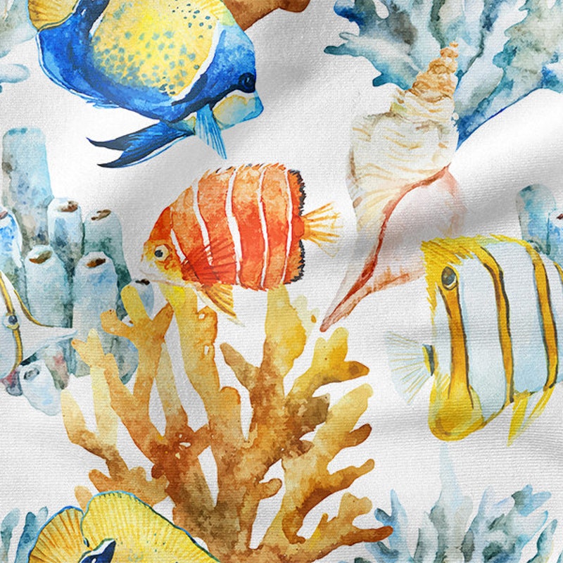 Tropical Fish Fabric - Etsy