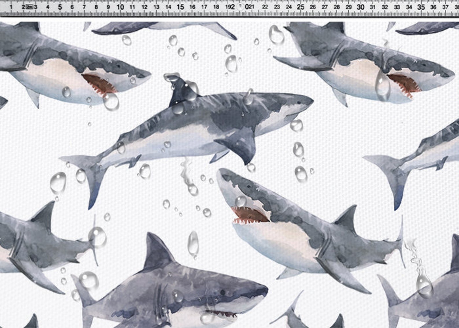 Waterproof Cordura Fabric, Fishes Fabric, PN-EN ISO, 600D Weave, 200g/m2, Width 150cm /60 ...