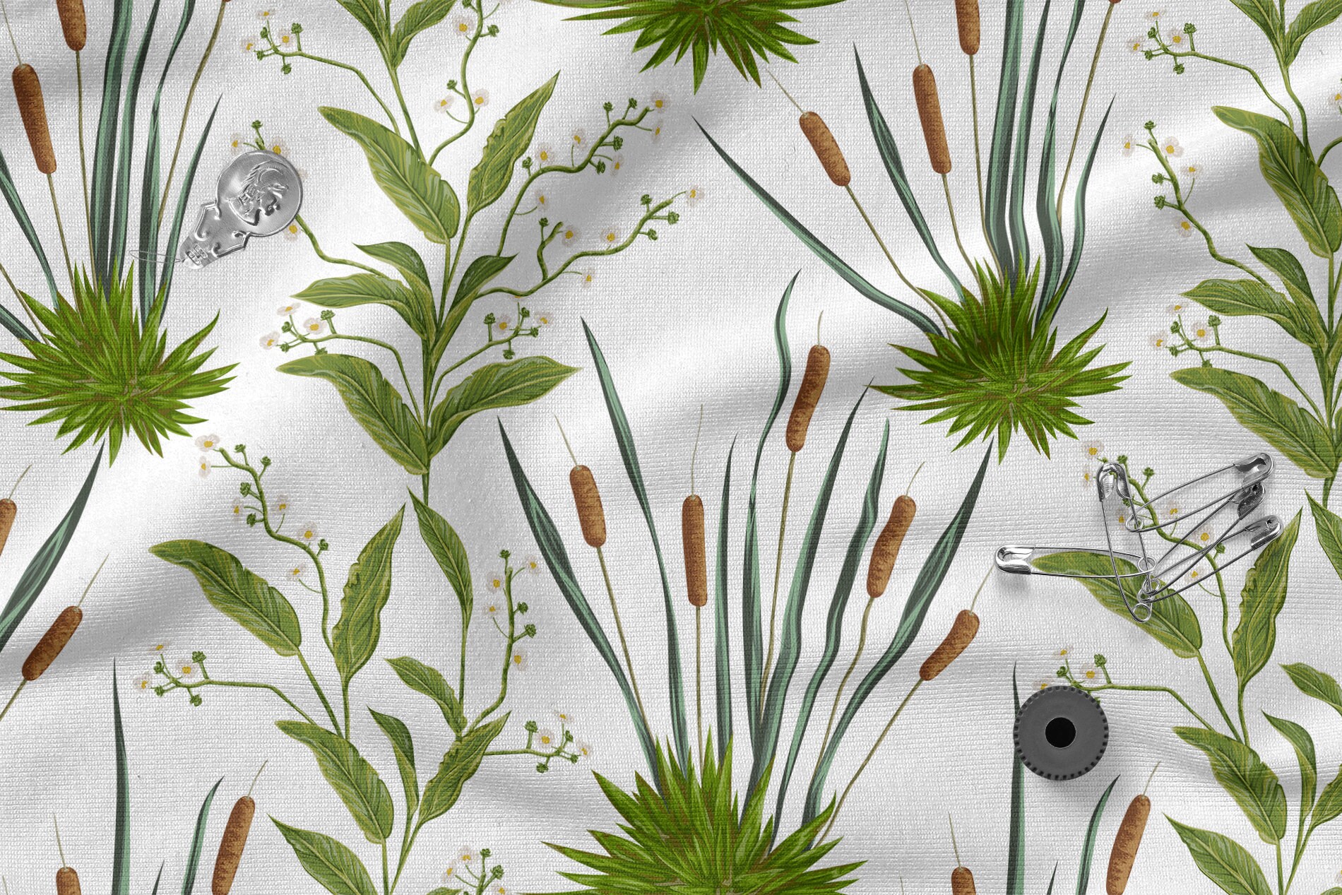 Swamp wetlands cotton 100% Eco-print Printed Cotton Fabric | Etsy