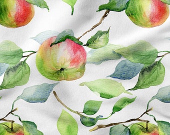Apple Print Fabric | Etsy