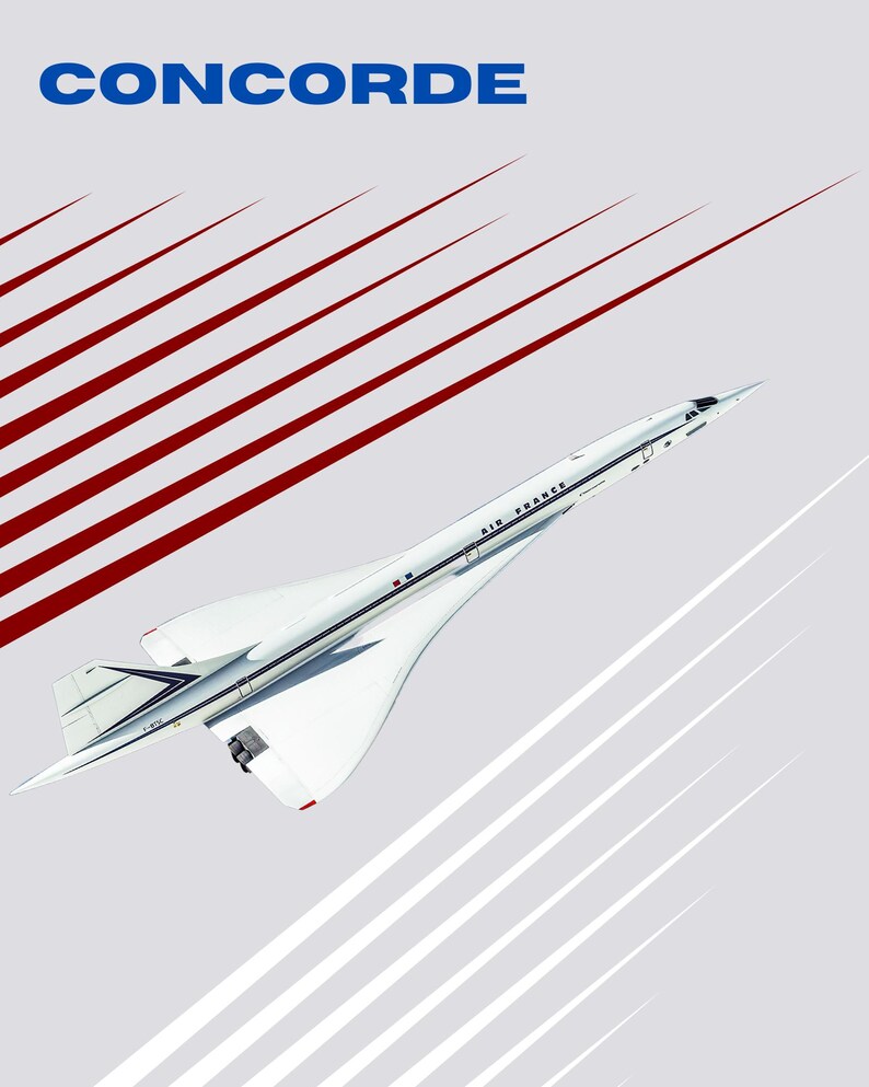 Concorde Aviation Print - Etsy