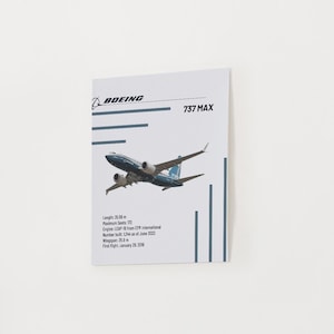 Boeing 737 Max Aviation Print - Etsy
